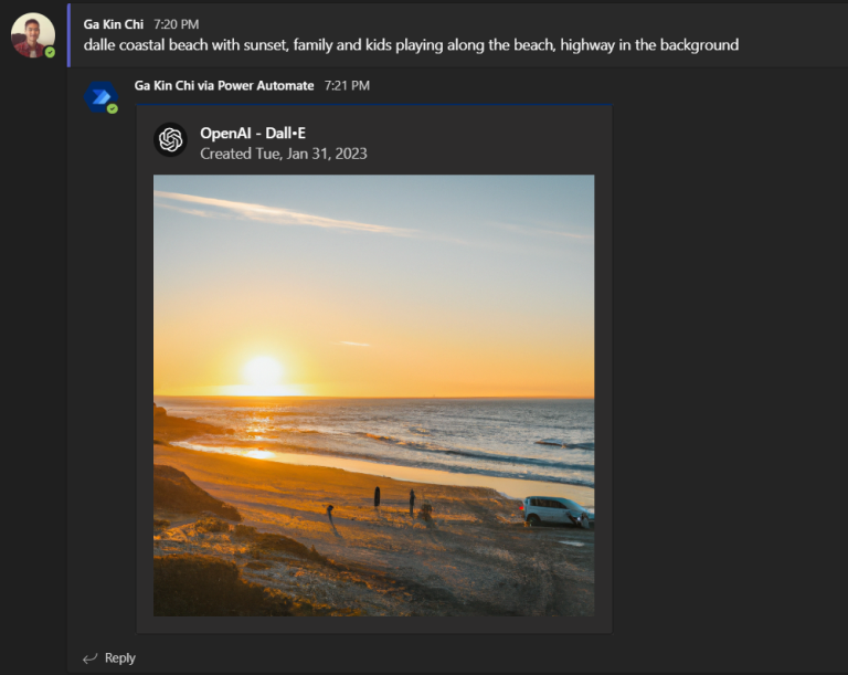 Power Automate: Integrate Dall•E/OpenAI (TTI) in Microsoft Teams - recursion.no