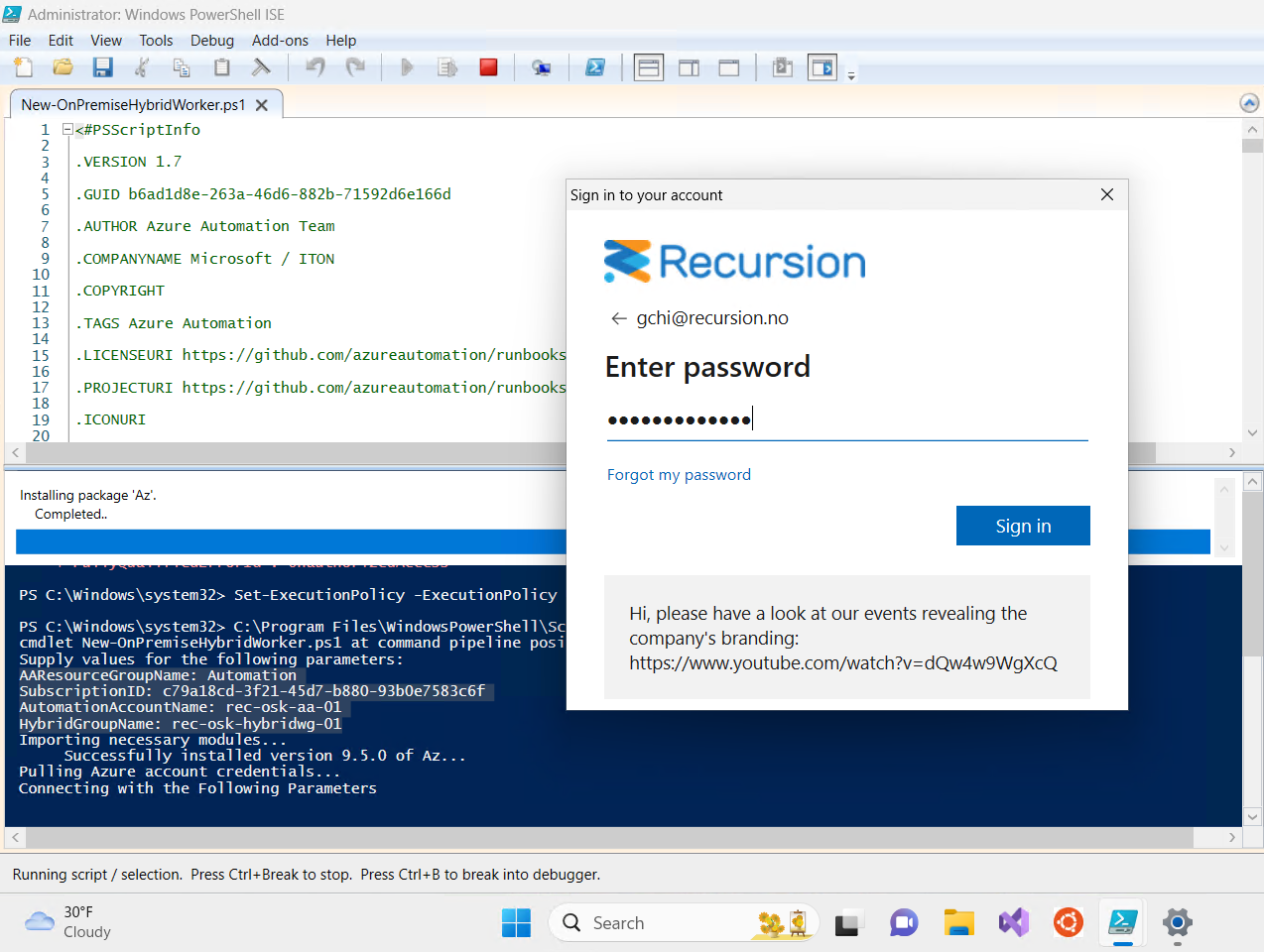 Power Automate: Web Automation with Powershell + Azure Automation + Selenium DLL library ...